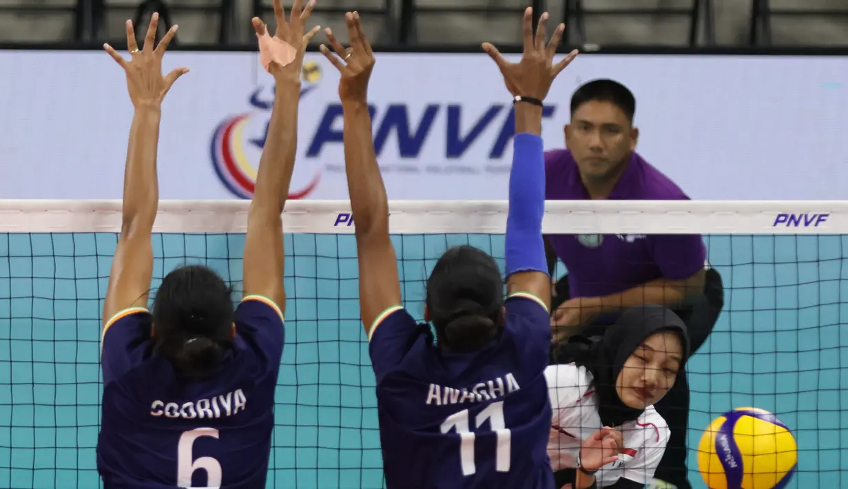 Foto: Lewati Laga Ketat, Timnas Voli Putri Indonesia Ditaklukkan India ...