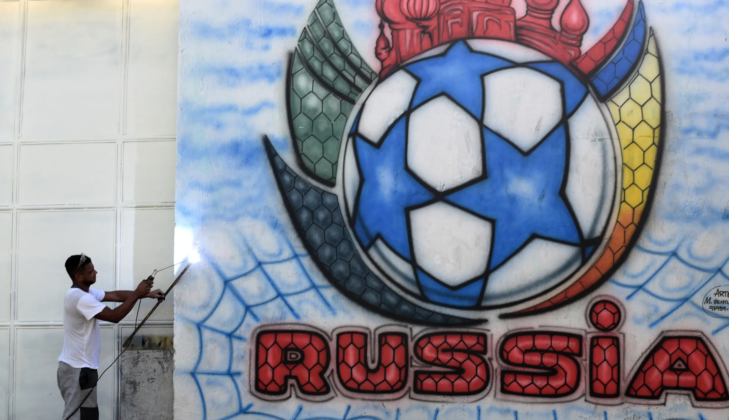 FOTO: Mural Piala Dunia Hiasi Dinding Jalanan Kota Rio de Janeiro ...