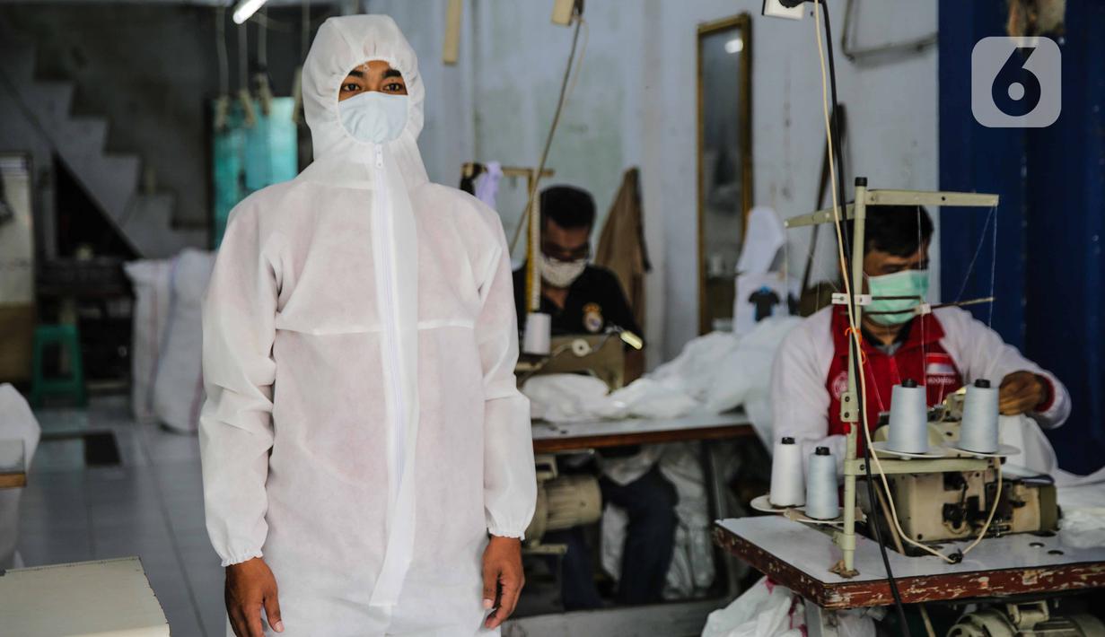 FOTO: Intip Pembuatan APD Tenaga Medis di Jakarta - Foto Liputan6.com