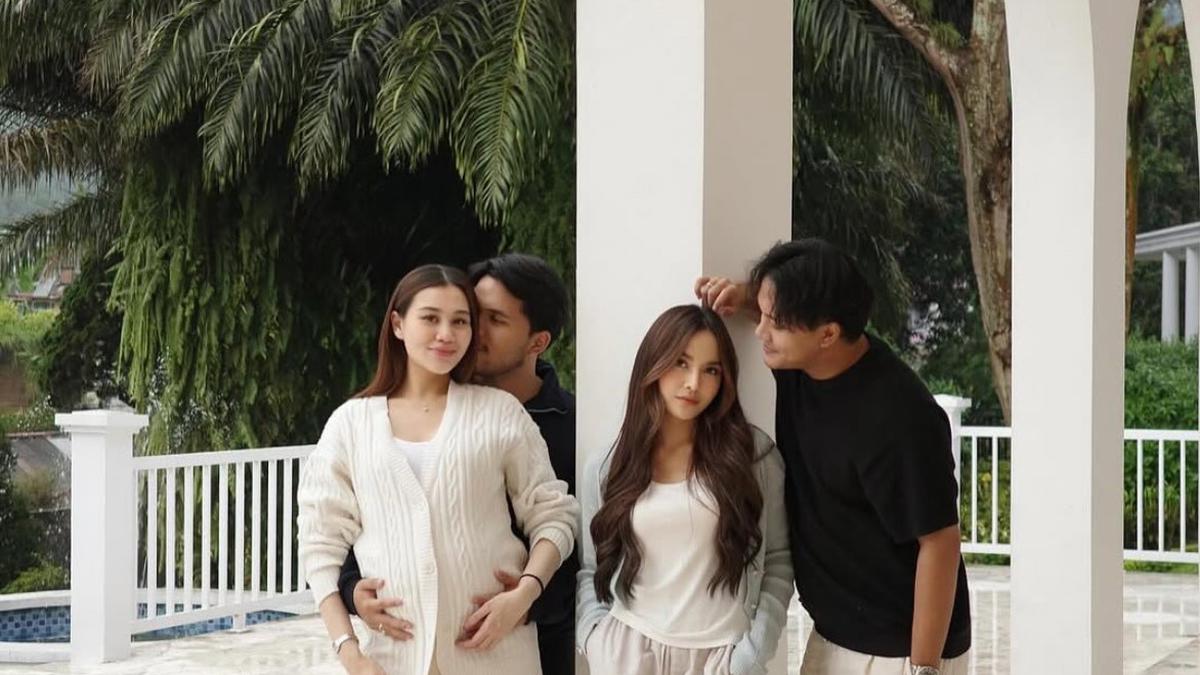 Aaliyah Massaid dan Mahalini Tampil Nuansa Soft Kompak Kenakan Cardigan ...