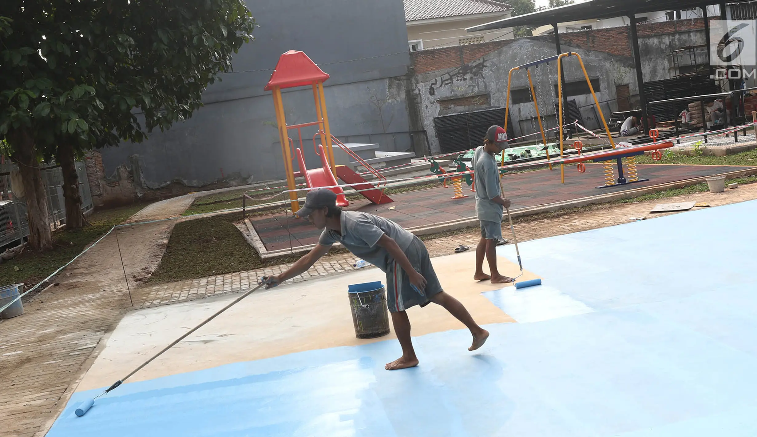 PHOTO: Pemprov DKI Kebut Pembangunan RPTRA - Foto Liputan6.com