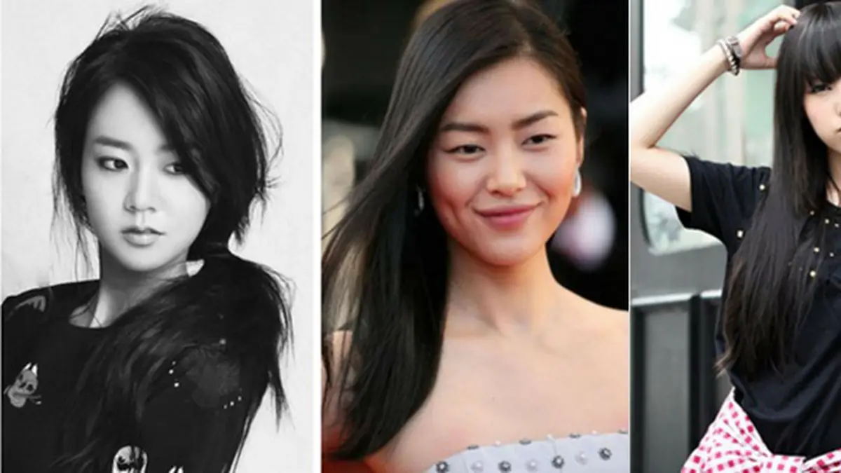 9 Inspirasi Gaya Rambut Panjang & Lurus Untuk Wajah Wanita Asia - Photo ...