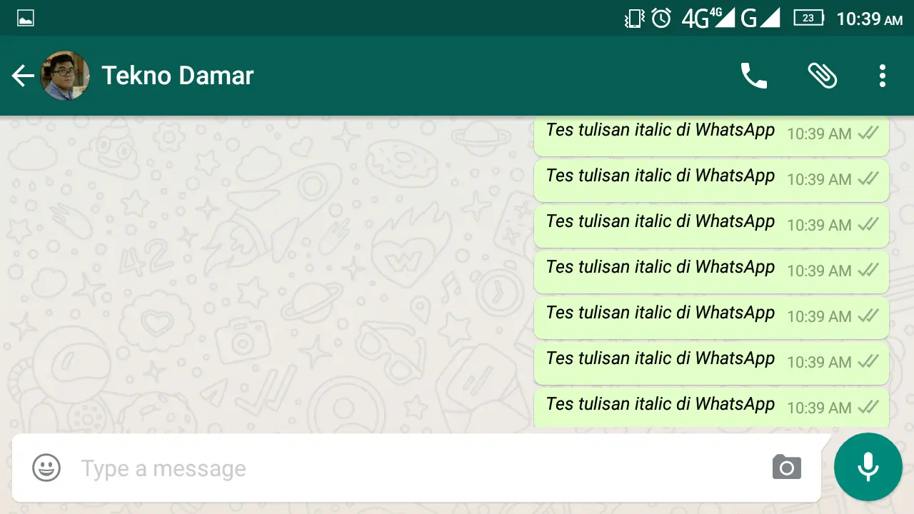 Cara Bikin Teks Tebal dan Miring di WhatsApp - Tekno Liputan6.com