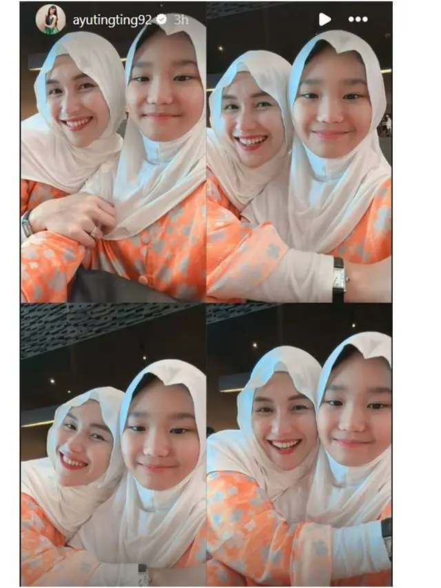 6 Potret Ayu Ting Ting dan Bilqis Berangkat Umrah, Akhir Tahun Bareng Keluarga - Hot Liputan6.com