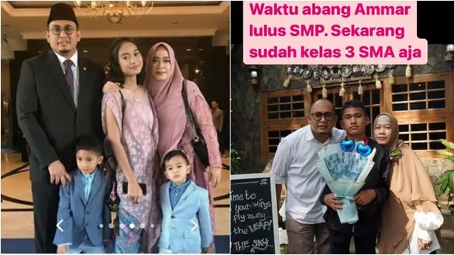 6 Potret Andre Rosiade Bareng Azizah Salsha dan Adik-Adiknya, Kompak Sedari Kecil - Hot Liputan6.com