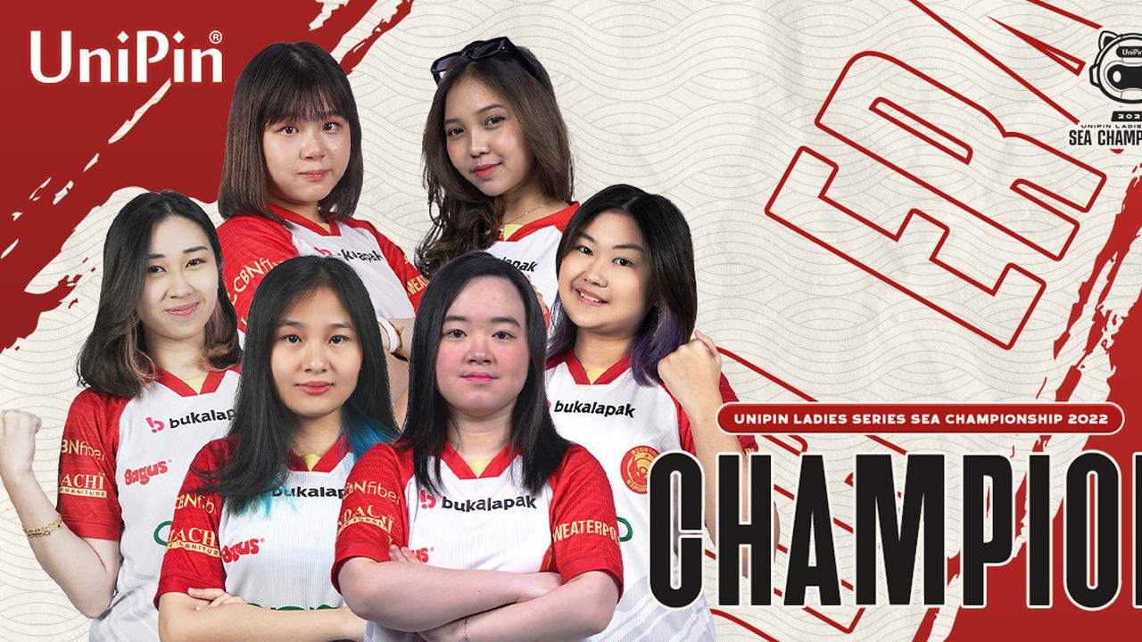 Bigetron Era Juarai UniPin Ladies Series SEA Championship 2022