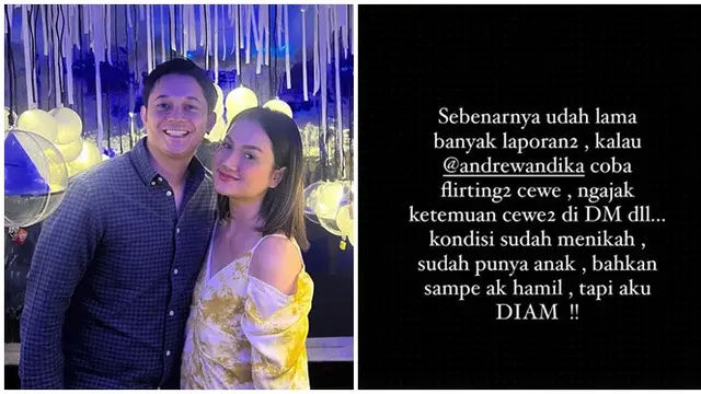 7 Potret Tengku Dewi Putri Bongkar Dugaan Perselingkuhan Andrew Andika - Hot Liputan6.com