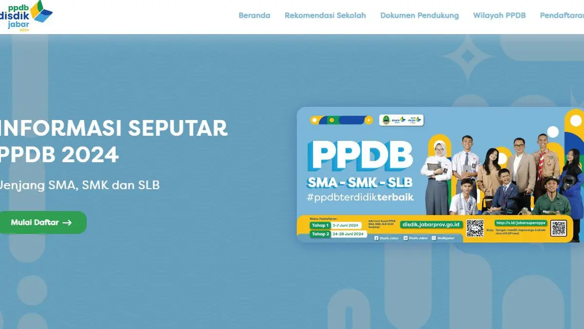 Berita Persyaratan PPDB Jabar 2024 Hari Ini - Kabar Terbaru Terkini | Liputan6.com