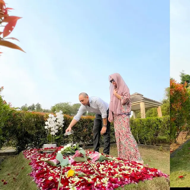 6 Potret Tiko Aryawardhana Ziarah ke Makam Ashraf Sinclair di Tepat Hari Ultahnya - Hot Liputan6.com