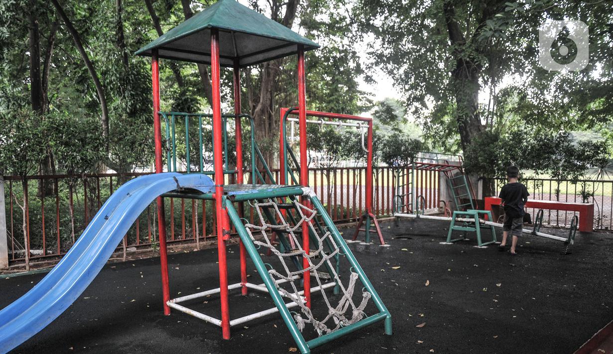 Penampakan Terkini RPTRA Borobudur yang Terbengkalai - Foto Liputan6.com