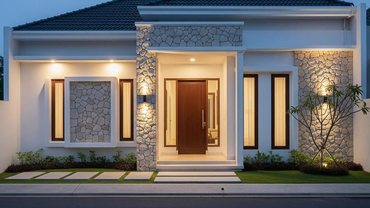 10 Model Rumah Mungil Tapi Terlihat Megah Dengan Fasad Modern Minimalis