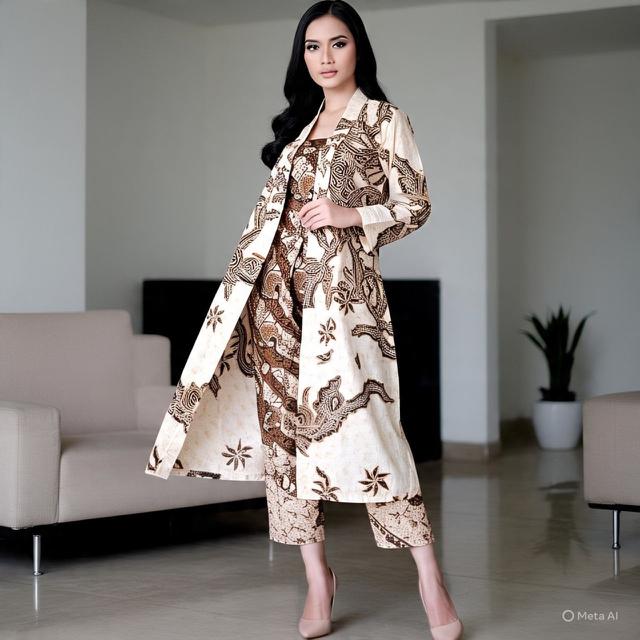 14 Model Outer Batik Kekinian 2025 Paling Hits, Cocok untuk ke Kantor ...
