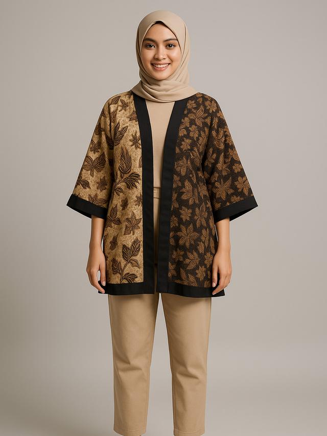 5 Model Outer Batik Hijab Kekinian 2025, Tampilan Etnik dan Stylish
