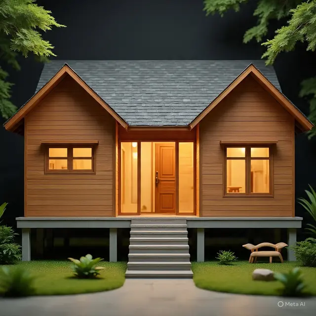 8 Model Depan Rumah Sederhana di Kampung 2 Kamar, Simpel dan Estetik ...