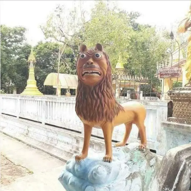 7 Potret Patung Harimau Gagal tapi Kocak, Cuma Ada di Indonesia ...