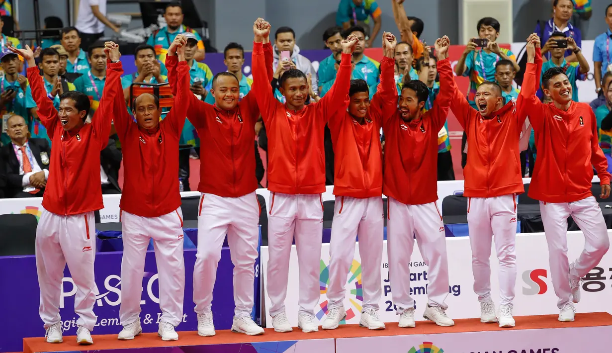 FOTO: Libas Jepang, Sepak Takraw Putra Sumbang Emas ke-31 untuk ...