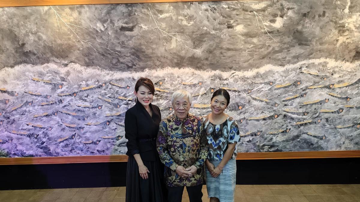 Musik Harpa Maya Hasan Mengalun di Pameran Lukisan Sidik W Martowidjojo ...