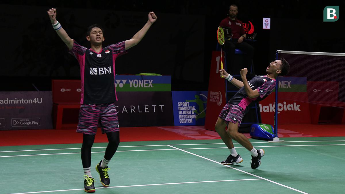 Foto: Marcus / Kevin Keok, All Indonesian Final Ganda Putra Gagal Terwujud di Daihatsu Indonesia ...