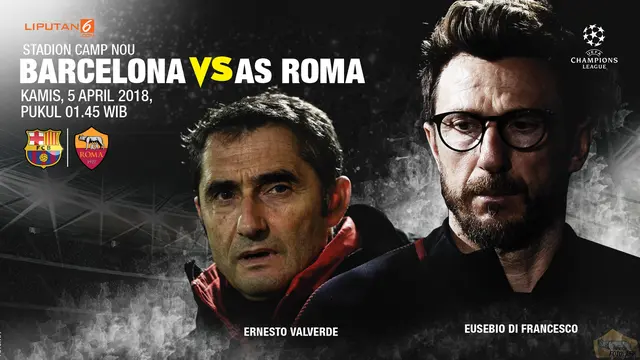 Fakta Menarik AS Roma Vs Barcelona - Bola Liputan6.com
