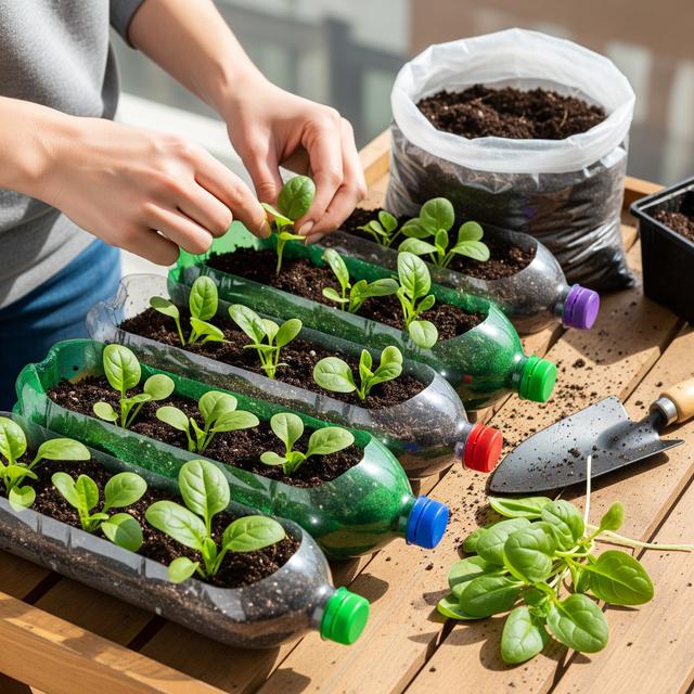 7 Cara Membuat Kebun Vertikal di Balkon Pakai Botol Plastik Bekas ...