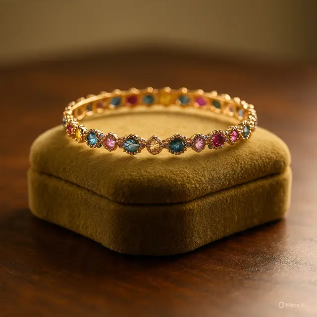 8 Model Gelang Emas Permata Warna-Warni untuk Muslimah Gen-Z, Cek Harga ...
