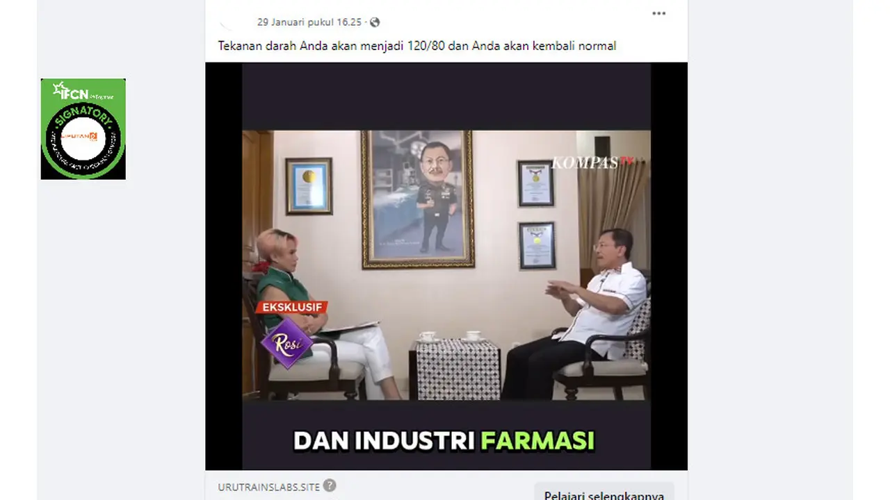 Cek Fakta: Tidak Benar dalam Video Ini Rosiana Silalahi Mewawancarai Dokter Terawan Terkait ...