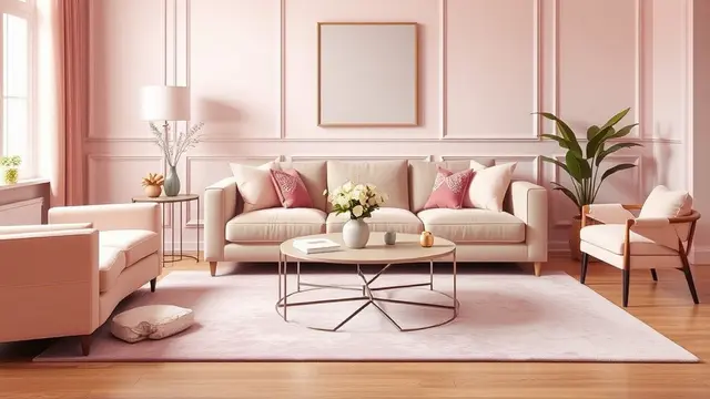 10 Desain Ruang Tamu Serba Pink yang Estetik dan Enggak Norak - Hot ...
