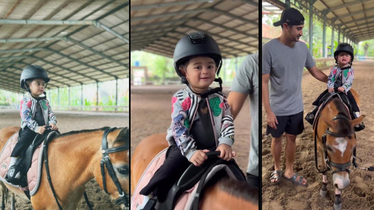 OOTD Guzel Anak Ali Syakieb saat Berkuda, Cantik Seperti Sang Mama ...