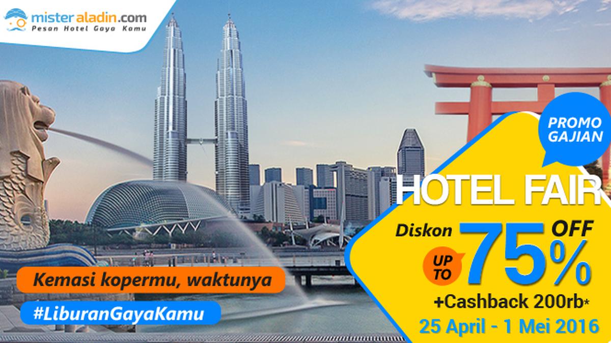 Booking Hotel di Seluruh Asia Lebih Murah dengan Diskon 75%