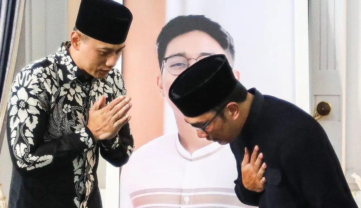 FOTO: Momen Takziah Agus Yudhoyono ke Rumah Ridwan Kamil - Foto Liputan6.com