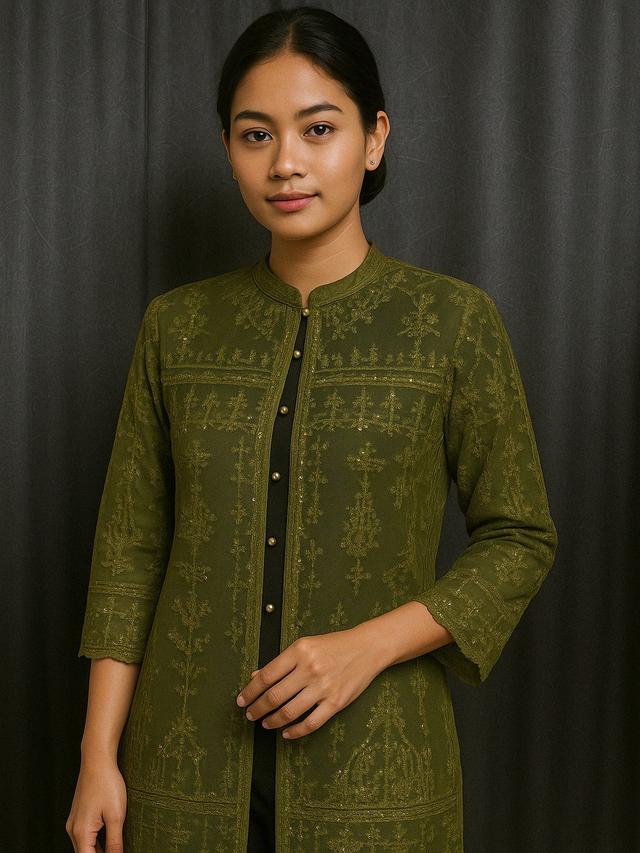 8 Inspirasi Model Outer Brokat Panjang dan Pendek Terbaru 2025, Pilihan ...