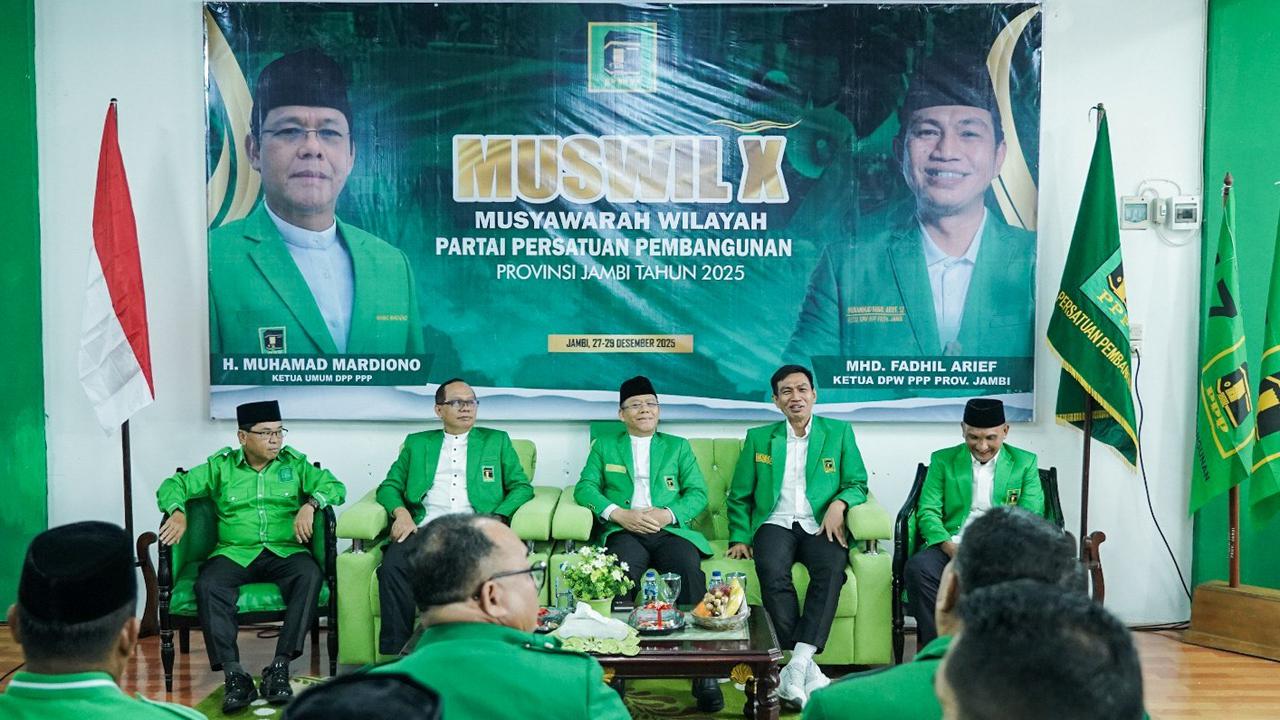Sambangi DPW PPP Jambi, Ketum Mardiono Ajak Semua Kader Bawa Agenda ...