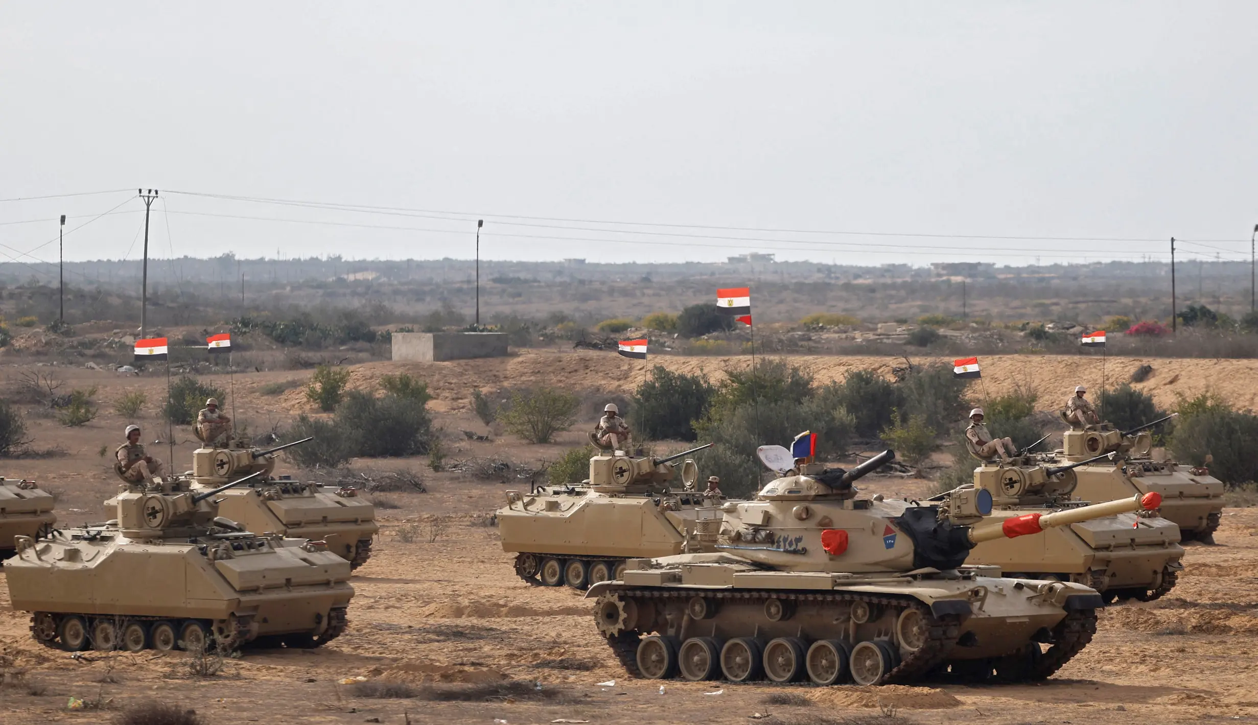 Mesir Tempatkan Puluhan Tank di Perbatasan Rafah - Foto Liputan6.com