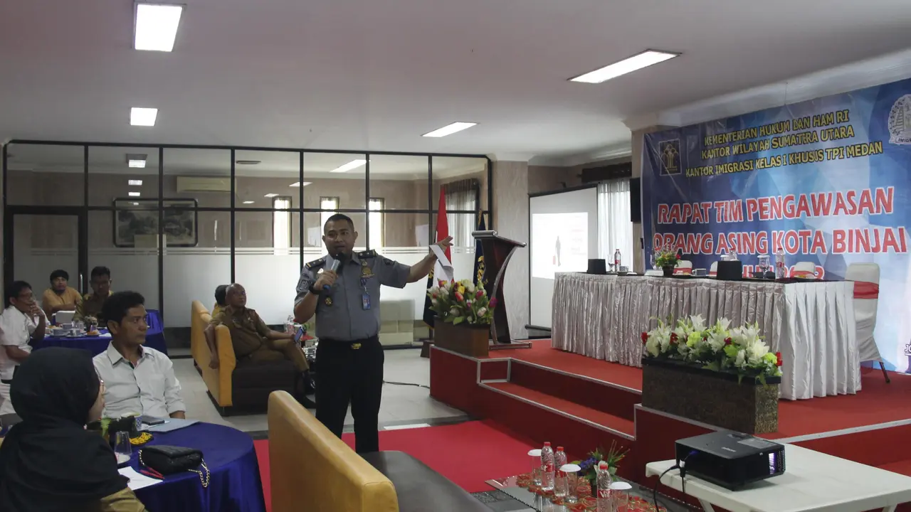 Kantor Imigrasi Medan Rapat Timpora, Koordinasi Pengawasan Orang Asing - Regional Liputan6.com