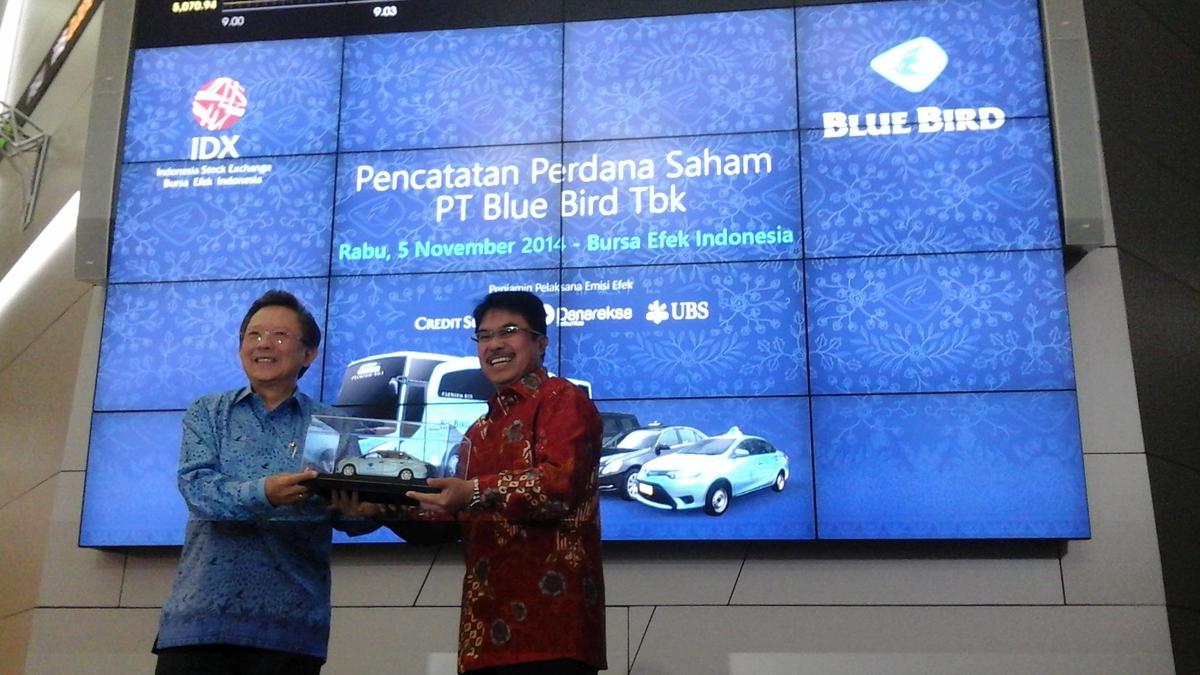 Listing Perdana, Saham Blue Bird Melejit ke Rp 7.200