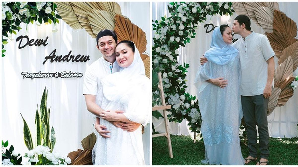 6 Momen Syukuran 4 Bulan Kehamilan Istri Andrew Andika, Penuh ...