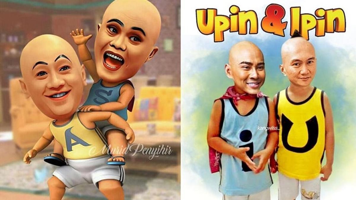 6 Editan Foto Artis Jadi Karakter Upin Ipin Ini Nyeleneh, Kocak - Hot ...