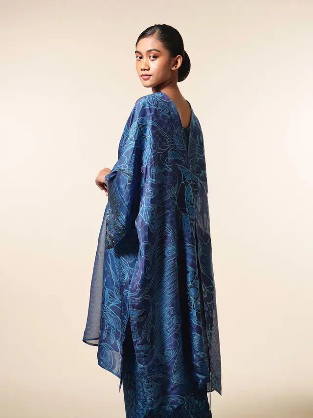 10 Dress Batik Brokat Kombinasi Outer Batik Panjang Modern, untuk ...