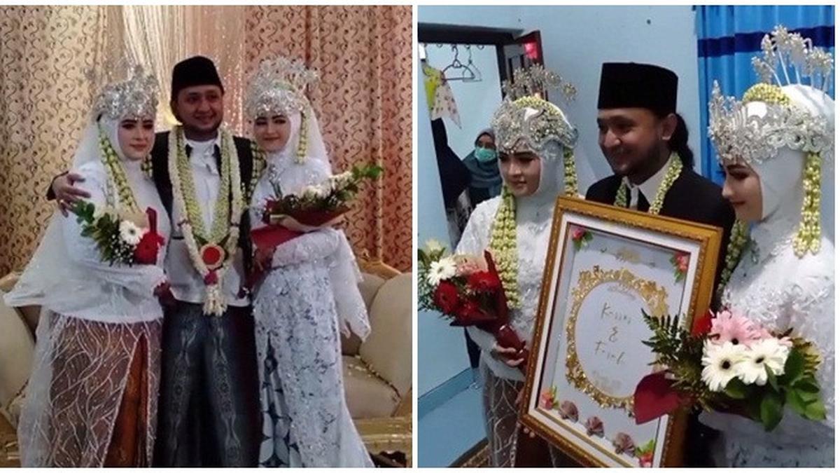 Viral Pria Nikahi Dua Wanita Sekaligus, Curi Perhatian Netizen - Hot Liputan6.com