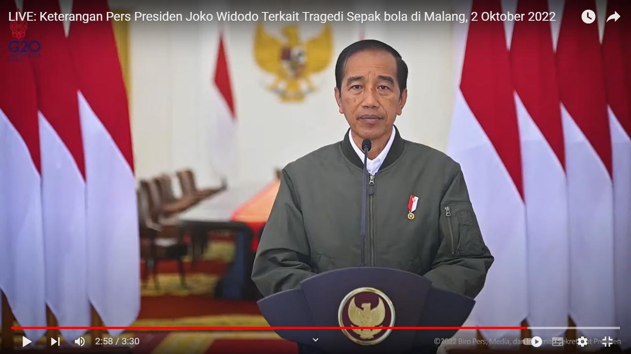 Jokowi Minta Tragedi Arema di Stadion Kanjuruhan Jadi Pelajaran dan Tak ...