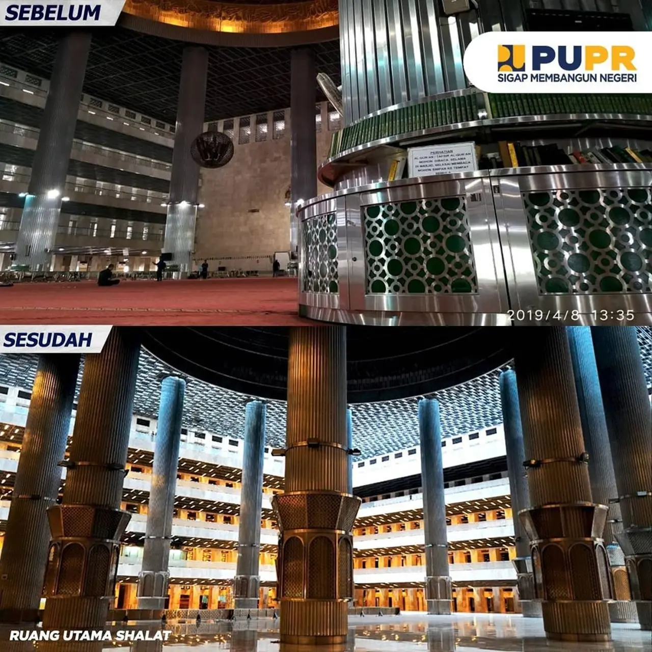 Penampakan Masjid Istiqlal Sebelum dan Sesudah Renovasi - Bisnis ...