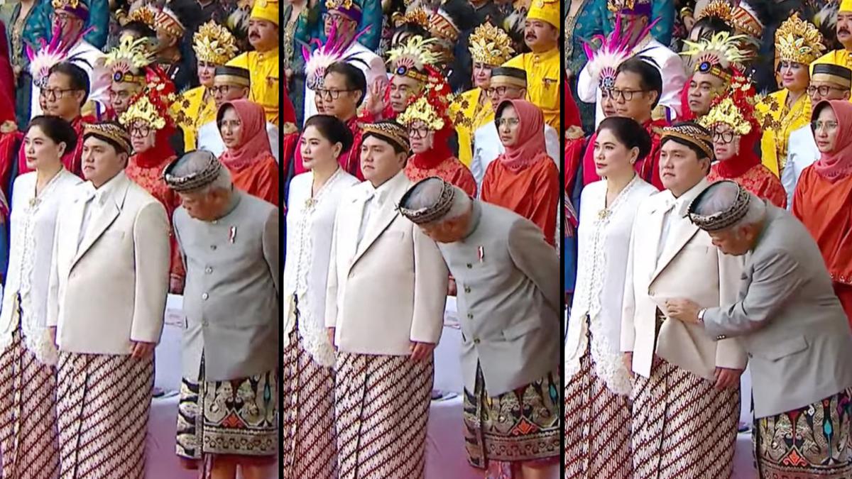Tingkah Usil Menteri Basuki saat Upacara 17 Agustus, Angkat Beskap ...