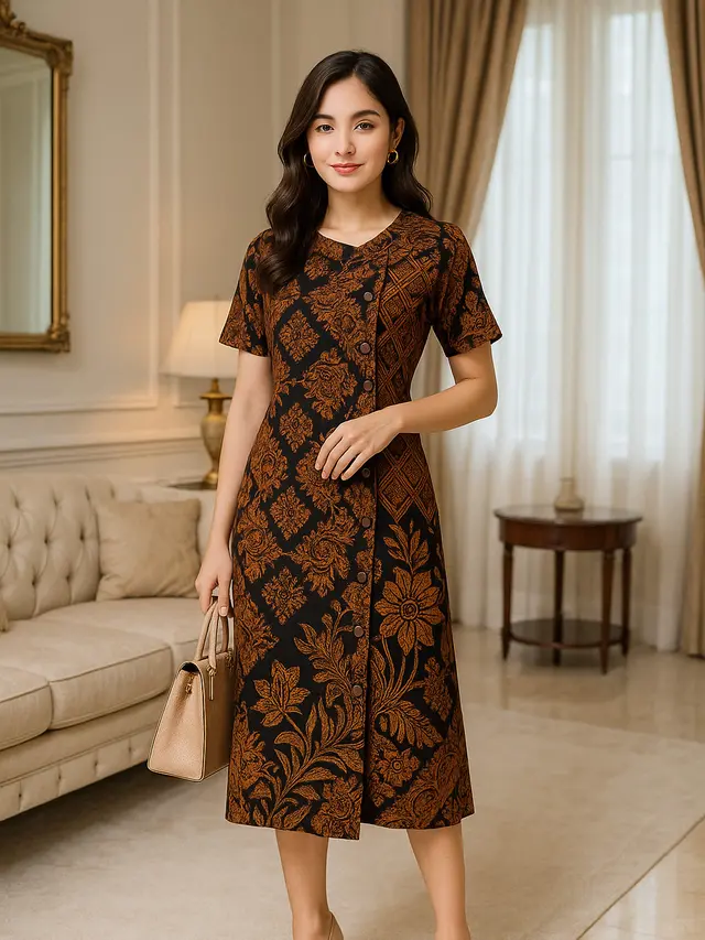 7 Rekomendasi Tunik Batik Kancing Samping yang Anggun dan Modis - Hot ...