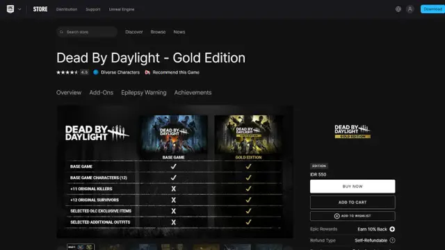 Game Dead by Daylight Gold Edition Dijual Rp550 di Epic Games, Berikut ...