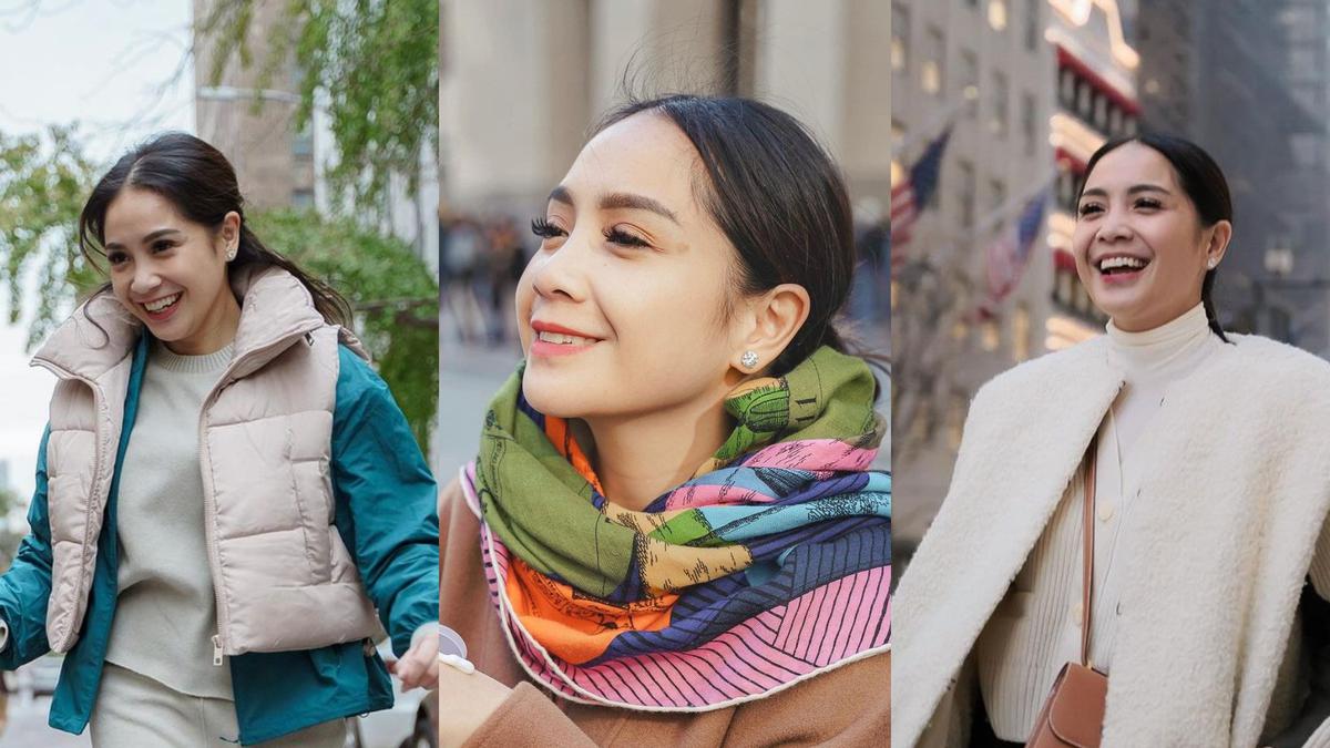 8 Gaya Fashionable Nagita Slavina dengan Outfit Musim Dingin Bernuansa ...