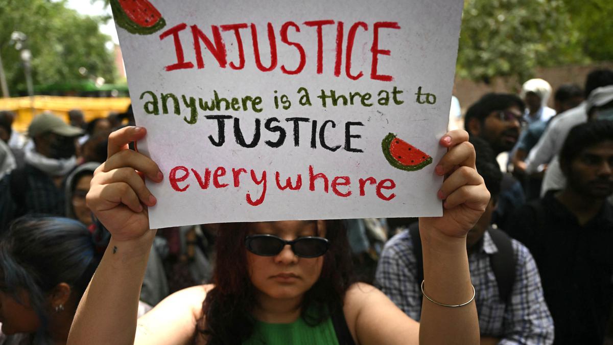 Aktivis Pro-Palestina India Kecam Serangan Israel di Kota Rafah - Foto ...