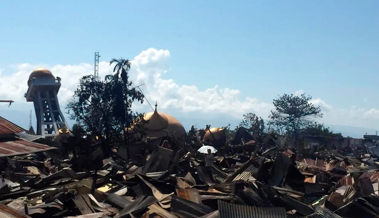 FOTO: Sisa-Sisa Keganasan Tsunami di Kota Palu