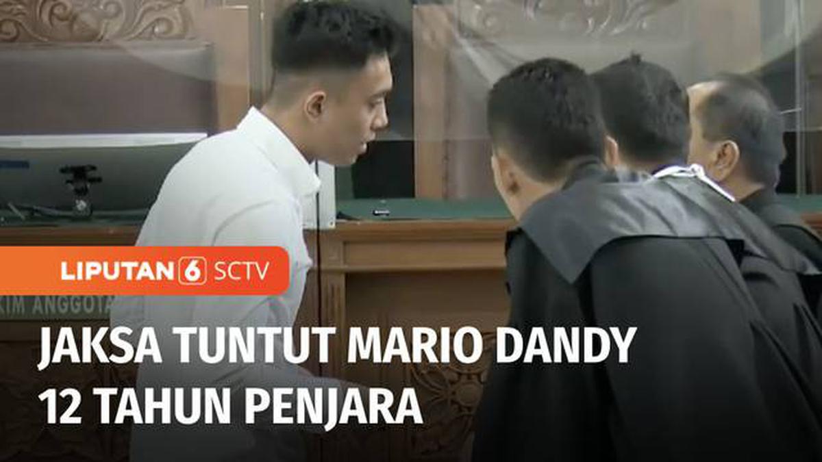 VIDEO: Mario Dandy Dituntut 12 Tahun Penjara dan Tambahan 7 Tahun Jika Tak Bayar Restitusi - TV ...