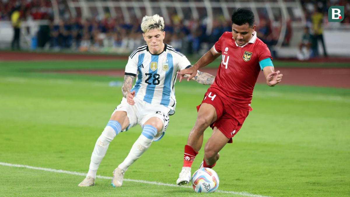 Timnas Indonesia 0-2 Argentina, Garnacho Enggak Berkutik Dikantongin Asnawi, Netizen: Bang Udah ...