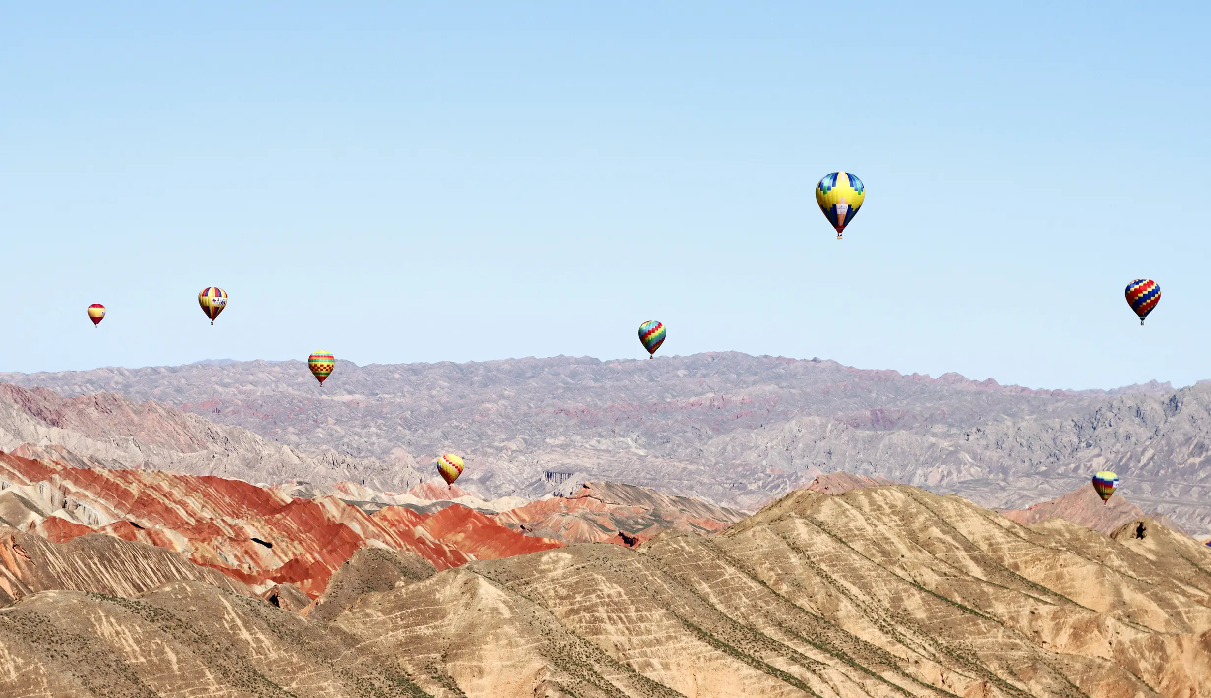 FOTO: Festival Balon Udara Internasional Dibuka di Gansu